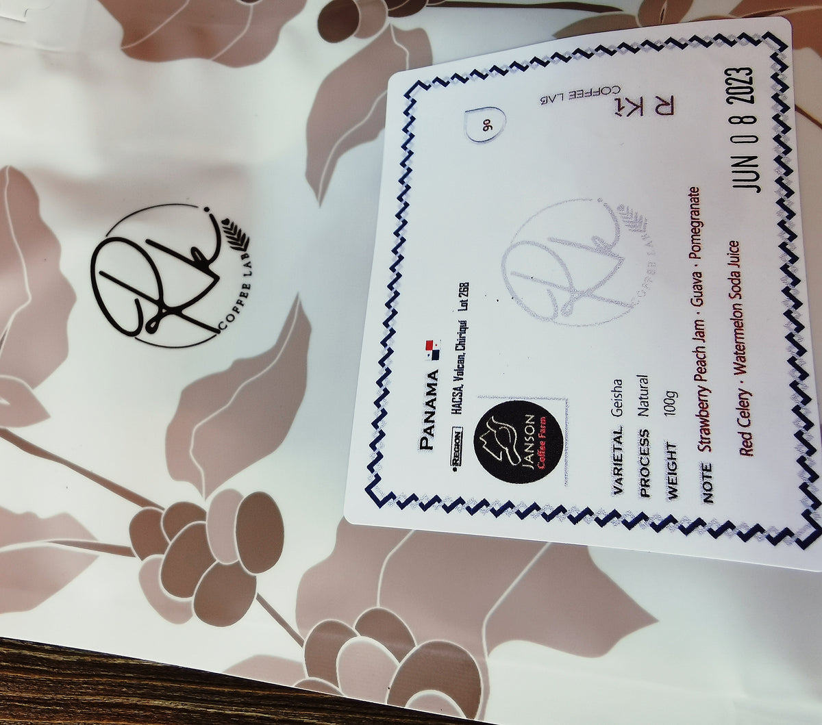 Panama-Janson Farm Lot 268 Natural Geisha 100g – R Ki Coffee Lab